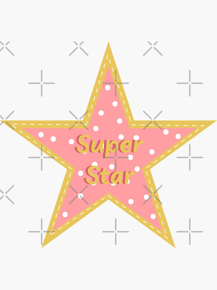 "Super Star" Sticker by HelenaRoberts1 | Redbubble