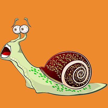 "Scared Snail" Poster for Sale by Douglas Campos | Redbubble