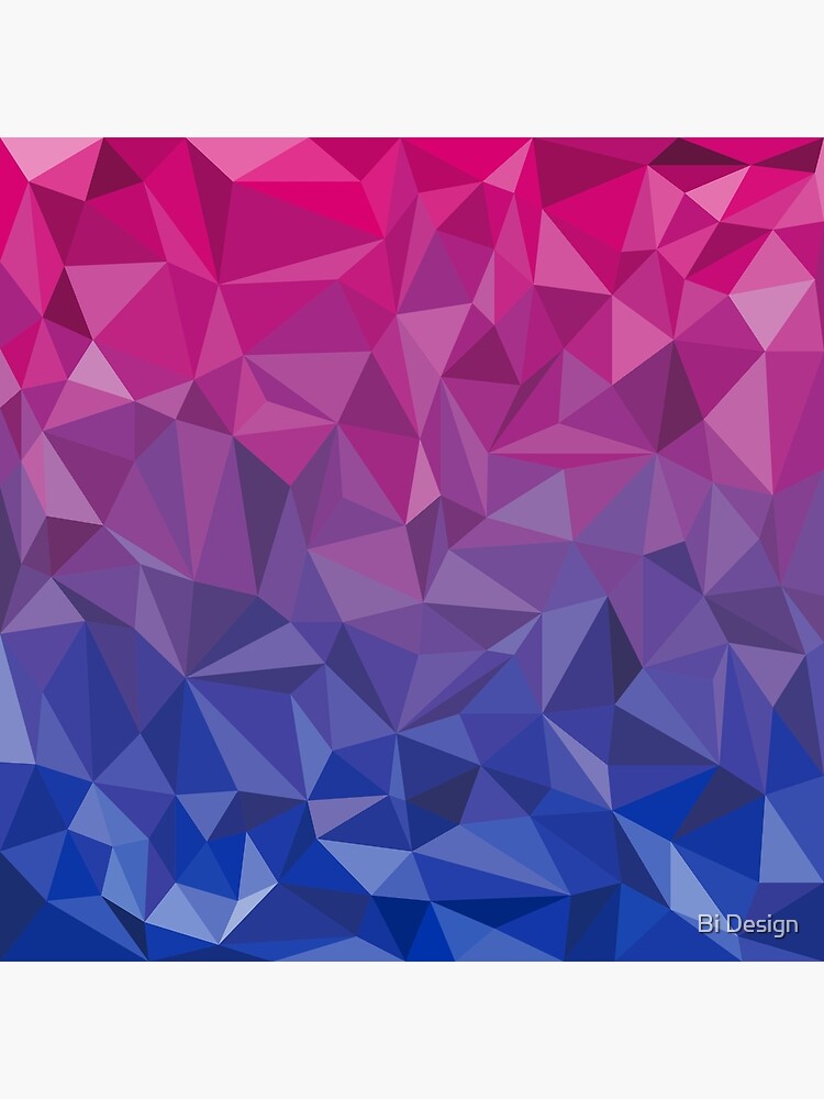 "Geometric Bi Pride" Poster by bidesign | Redbubble