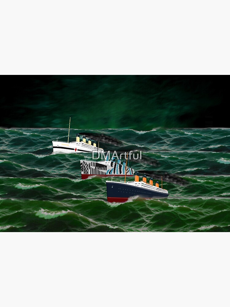 "3 Giant Sisters -Titanic, Olympic and Britannic - Sailing Together (2 ...