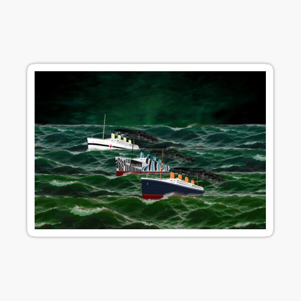 "3 Giant Sisters -Titanic, Olympic and Britannic - Sailing Together (2 ...