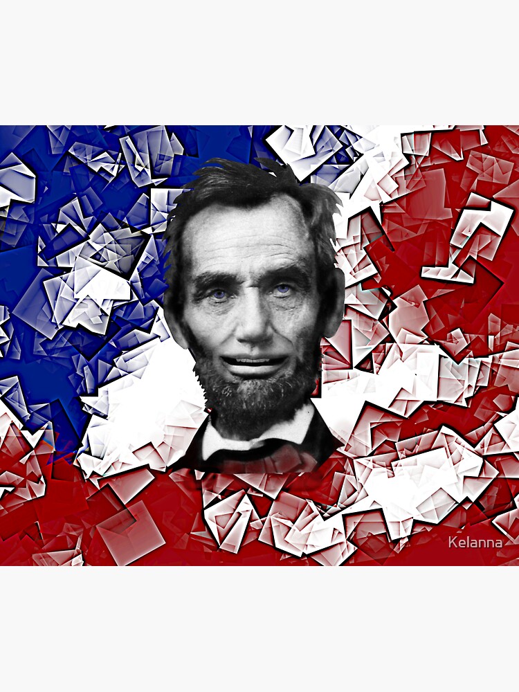 "Amazing Abe!" Sticker by Kelanna | Redbubble