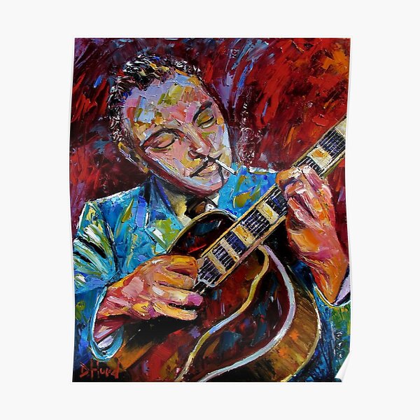 "Django Reinhardt Jazz Guitar Legend" Poster for Sale by PeacefulRiver ...