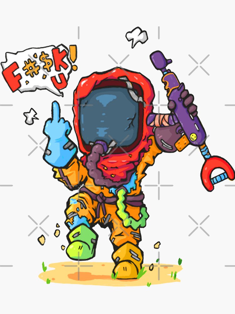 "Rust angry hazmat" Sticker for Sale by GamersHeaven | Redbubble