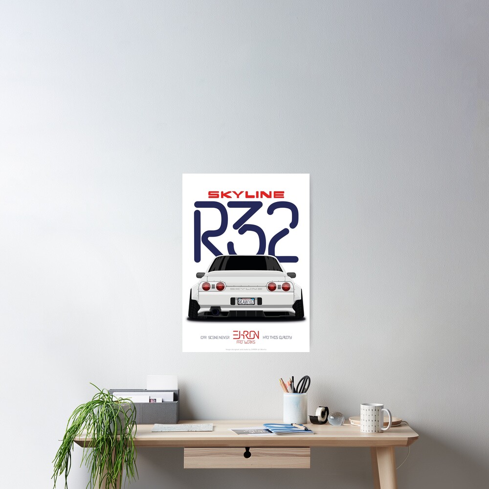 "Poster "R32" Skyline R32" Poster by EHRON-ArtWorks | Redbubble