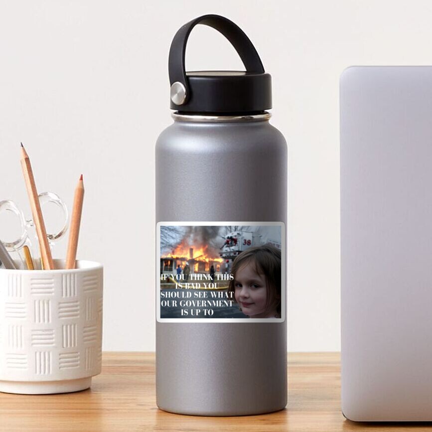 "Burning house Meme" Sticker for Sale by jenanaza | Redbubble