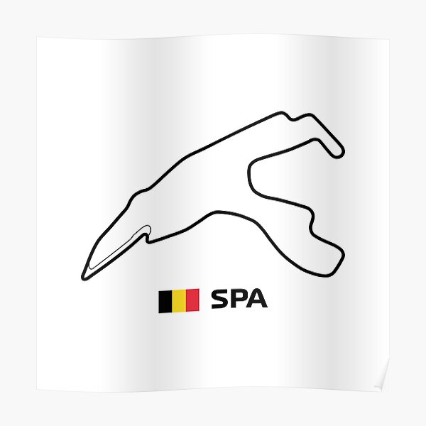 "Circuit 2022 - Fourteenth Race of the Season (SPA GP)" Poster for Sale ...