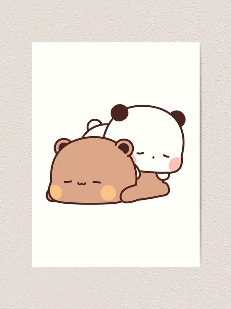 "Cute Bubu And Dudu Are Sleeping" Art Print for Sale by GrandpaGift ...