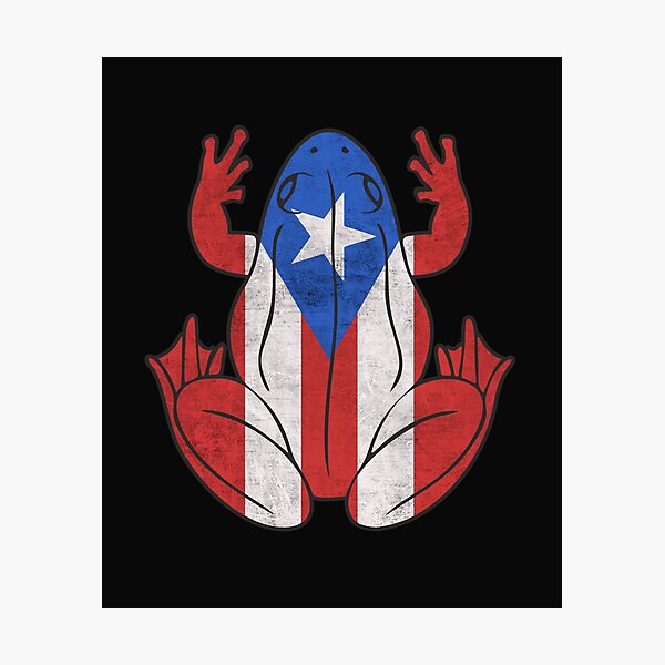 Lámina fotográfica «Rana Bandera de Puerto Rico Regalos Patrióticos del ...
