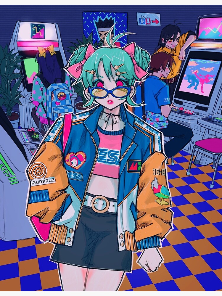 "arcade girl" Poster by miaumiauzmiauz | Redbubble
