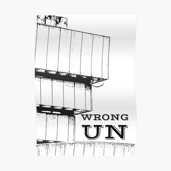 Póster «Brummie dice 'Wrong Un' en una fotografía editada de la ...