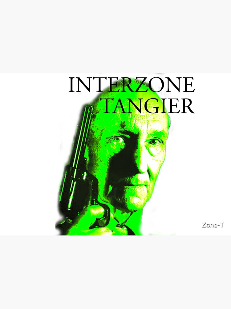 "INTERZONE TANGIER WILLIAM BORROUGHS WITH GUN" Sticker for Sale by Zone ...