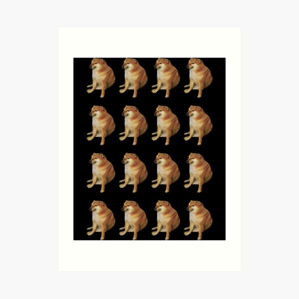 "Cheems Meme" Art Print for Sale by Kenriffeyoi | Redbubble