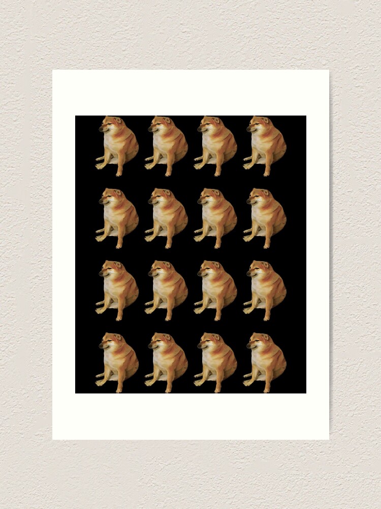 "Cheems Meme" Art Print for Sale by Kenriffeyoi | Redbubble