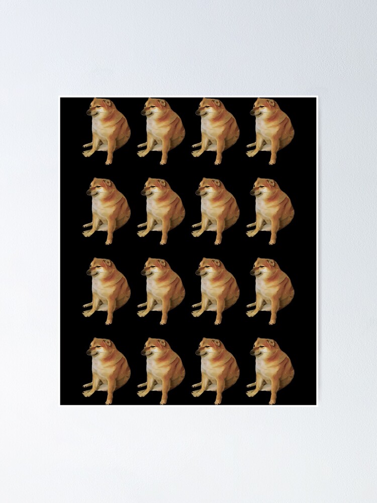 "Cheems Meme" Poster by Kenriffeyoi | Redbubble