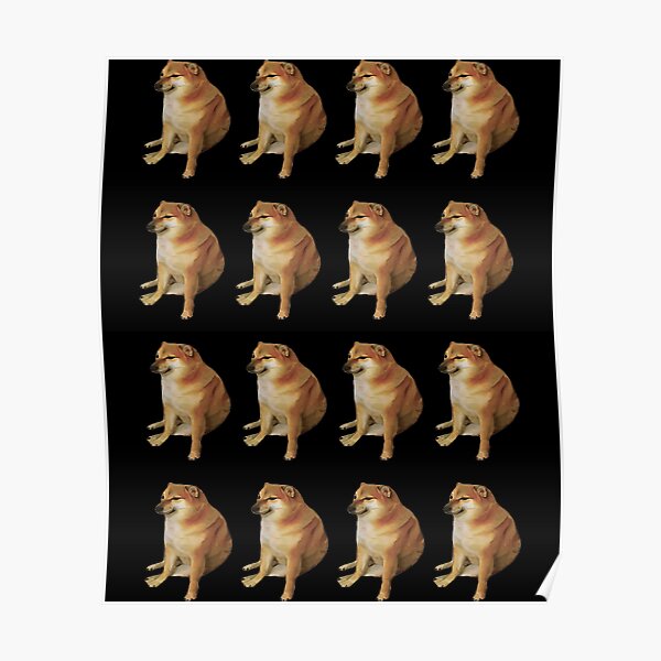 "Cheems Meme" Poster by Kenriffeyoi | Redbubble