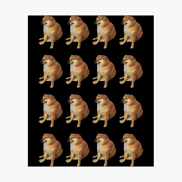 "Cheems Meme" Photographic Print for Sale by Kenriffeyoi | Redbubble
