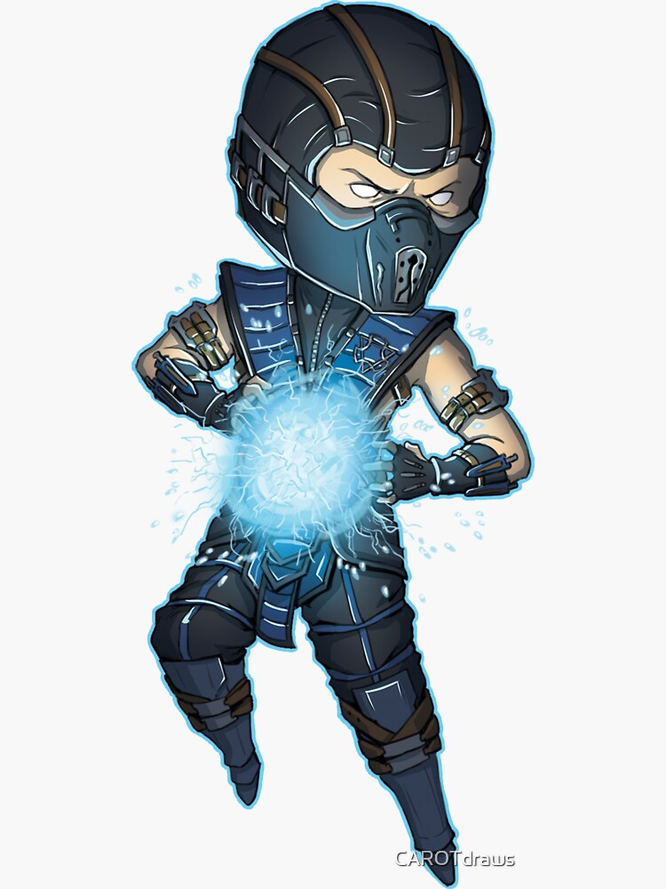 "Mortal Kombat • Sub Zero" Sticker for Sale by CAROTdraws | Redbubble