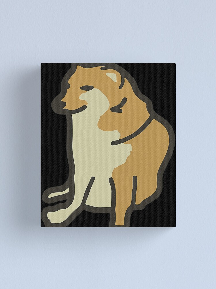 "Cheems Meme" Canvas Print for Sale by Kenriffeyoi | Redbubble