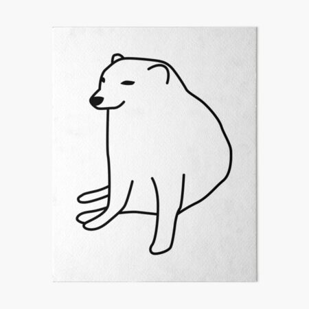 "Cheems Meme" Art Board Print by Kenriffeyoi | Redbubble