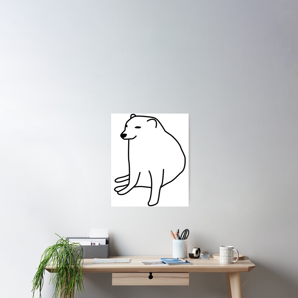"Cheems Meme" Poster by Kenriffeyoi | Redbubble