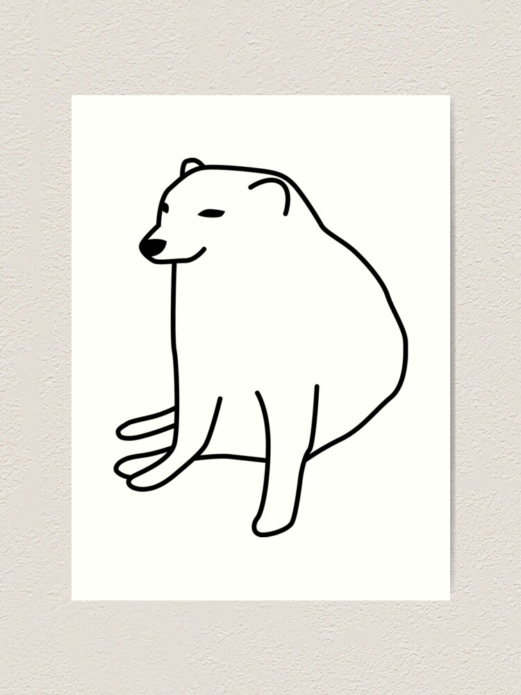 "Cheems Meme" Art Print by Kenriffeyoi | Redbubble