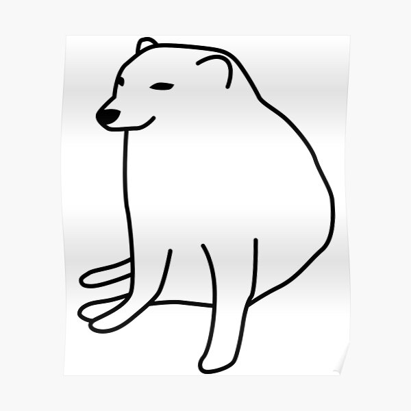 "Cheems Meme" Poster by Kenriffeyoi | Redbubble