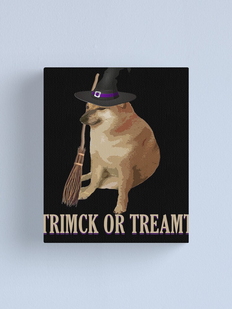 "Cheems Meme" Canvas Print for Sale by Kenriffeyoi | Redbubble