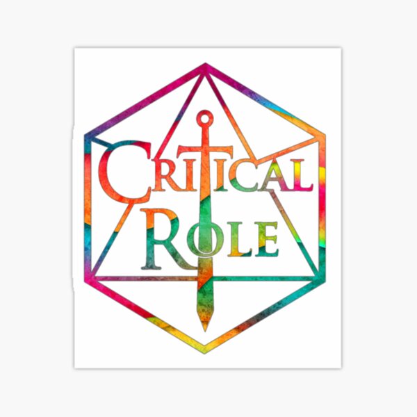 "Critical Role Logo Holographic" Sticker by Themagicianfox | Redbubble