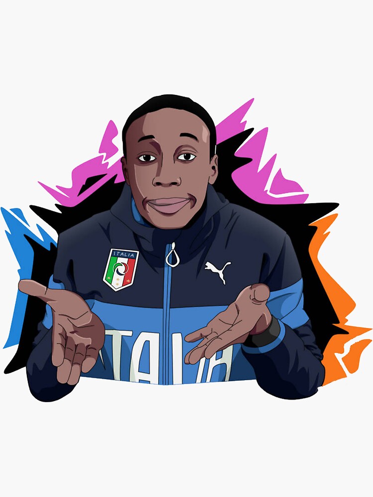 "Khaby Lame" Sticker for Sale by DJszarvas | Redbubble