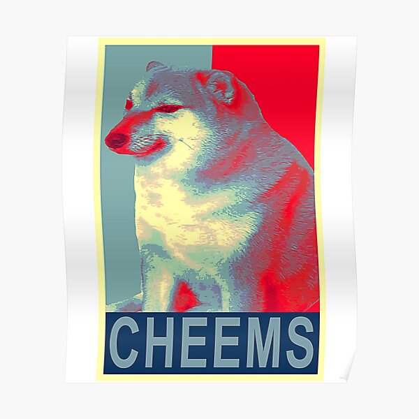 "Cheems Meme" Poster for Sale by Kenriffeyoi | Redbubble