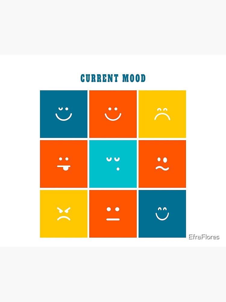 "Current mood face expressions" Poster for Sale by EfraFlores | Redbubble