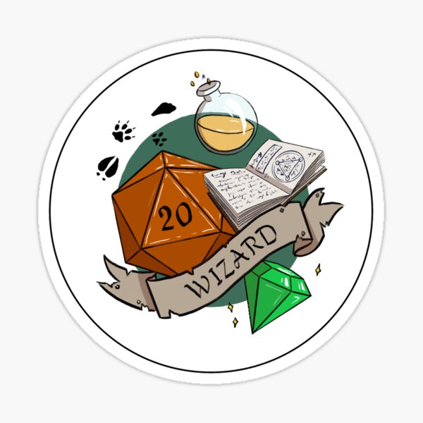 "Wizard Sticker: Transmutation" Sticker for Sale by MrMaidan | Redbubble