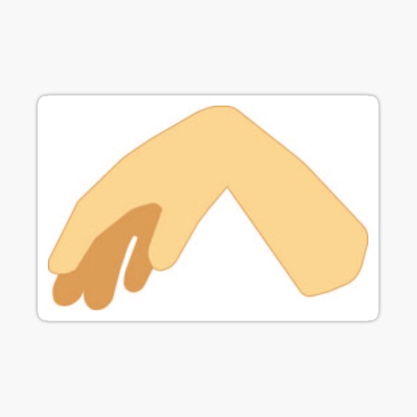 "Basic Hand Flick" Sticker for Sale by jules-sullivan5 | Redbubble
