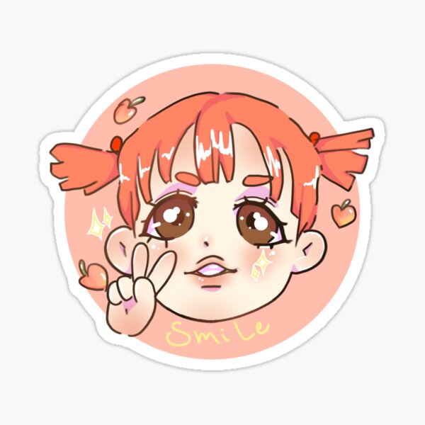"Smiling cute girl " Sticker for Sale by Positiveshahad | Redbubble
