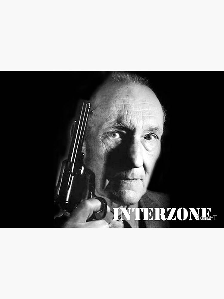 "William S. Burroughs INTERZONE WITH GUN" Sticker for Sale by Zone-T ...