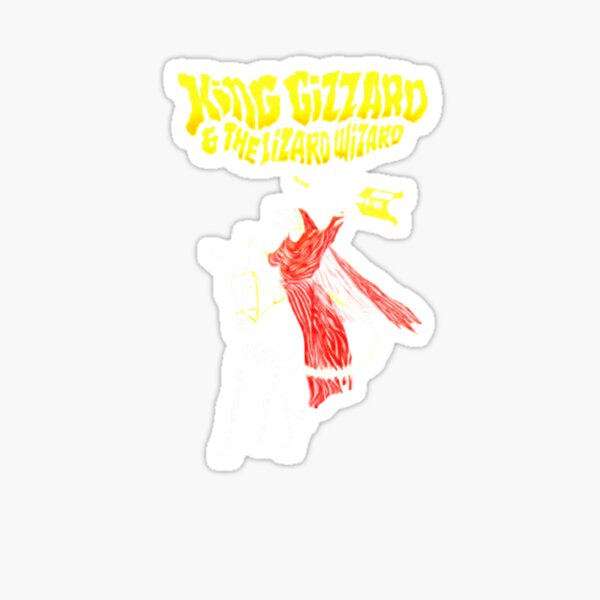 "KING GIZZARD AND THE LIZARD WIZARD" Sticker for Sale by MSDdesign ...