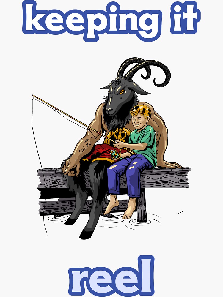 "Keeping it reel design" Sticker by isaaaaaaac | Redbubble