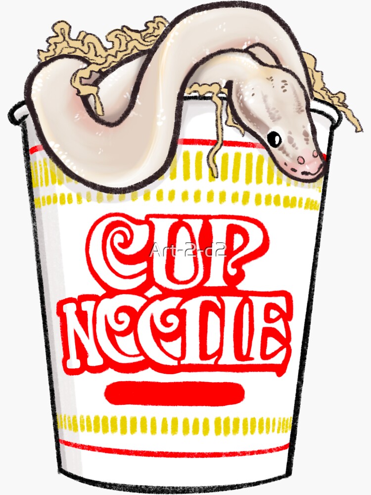 "Noodle the ball python " Sticker for Sale by Art-2-d2 | Redbubble