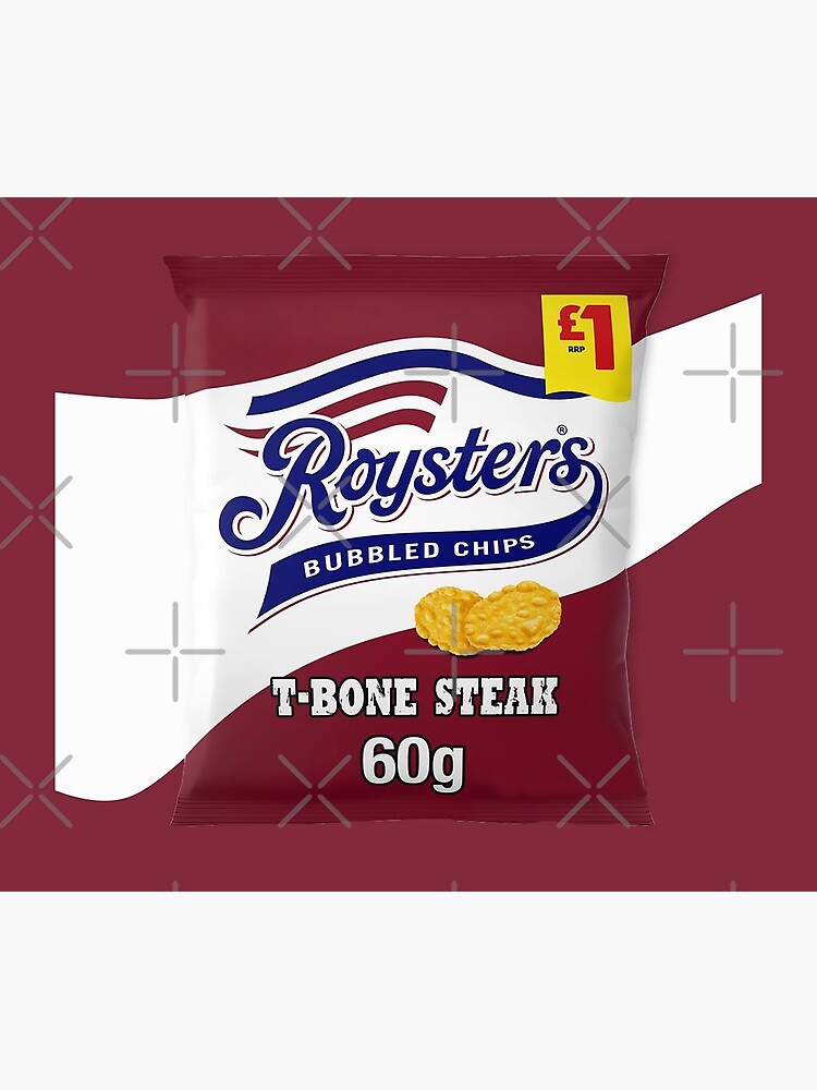 "Roysters T-Bone Steak Crisps" Throw Blanket for Sale by ItsDarkInThere ...
