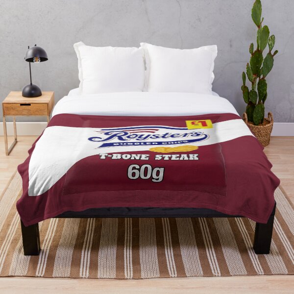 "Roysters T-Bone Steak Crisps" Throw Blanket for Sale by ItsDarkInThere ...