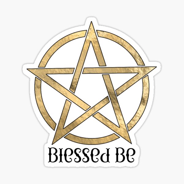 "Blessed Be" Sticker for Sale by Bloodm00ndesign | Redbubble