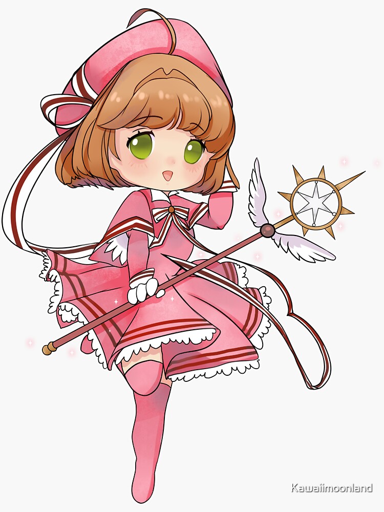 "Sakura card captor super cute kawaii" Sticker for Sale by ...