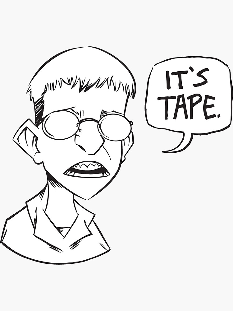 "ITS TAPE" Sticker for Sale by J3rm55 | Redbubble