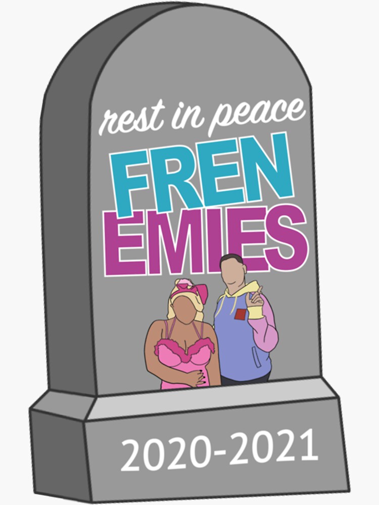 "Frenemies Podcast" Sticker for Sale by geogremichael46 | Redbubble