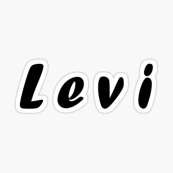 "Levi name" Sticker by gmstockstudio | Redbubble