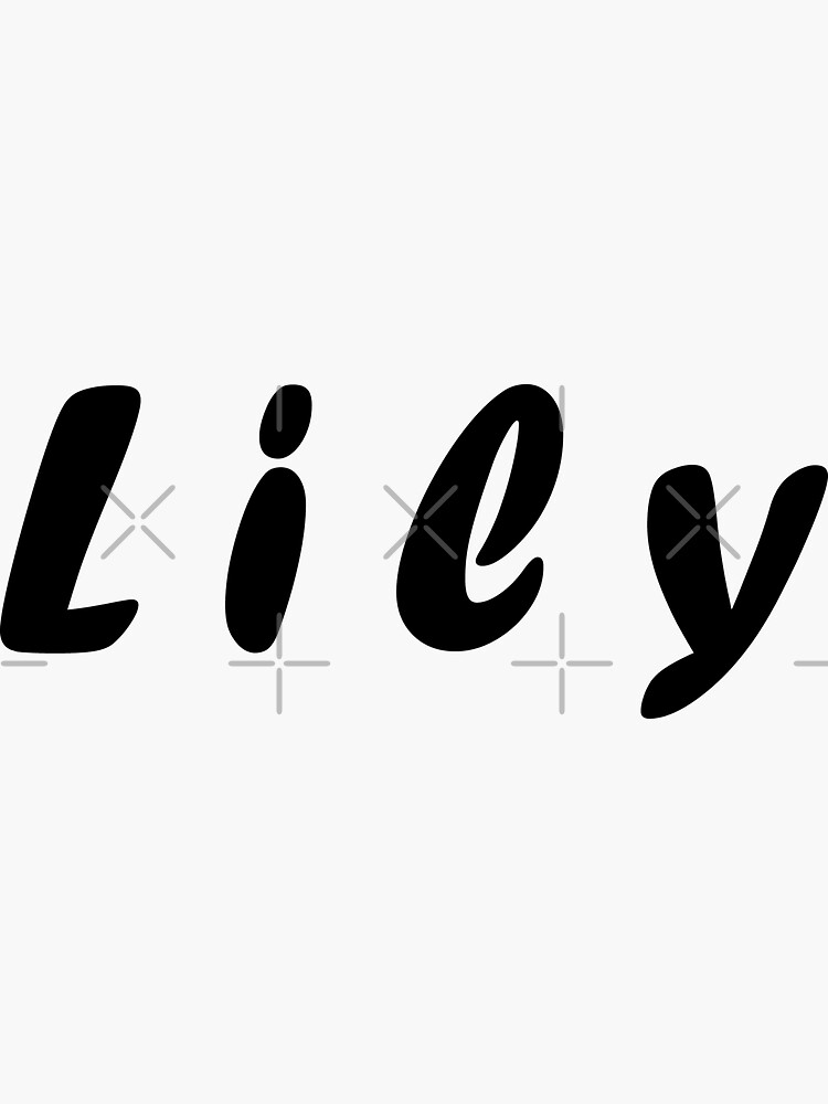 "Lily name" Sticker by gmstockstudio | Redbubble