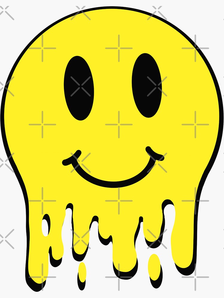 "Drippy face" Sticker for Sale by Carlamoreno | Redbubble