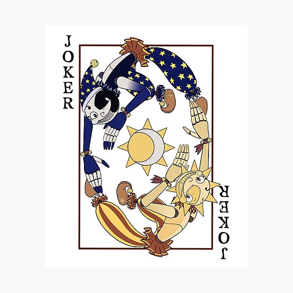 "Moondrop Sundrop Fnf Joker Fnf Security Bbreach Sticker" Photographic ...