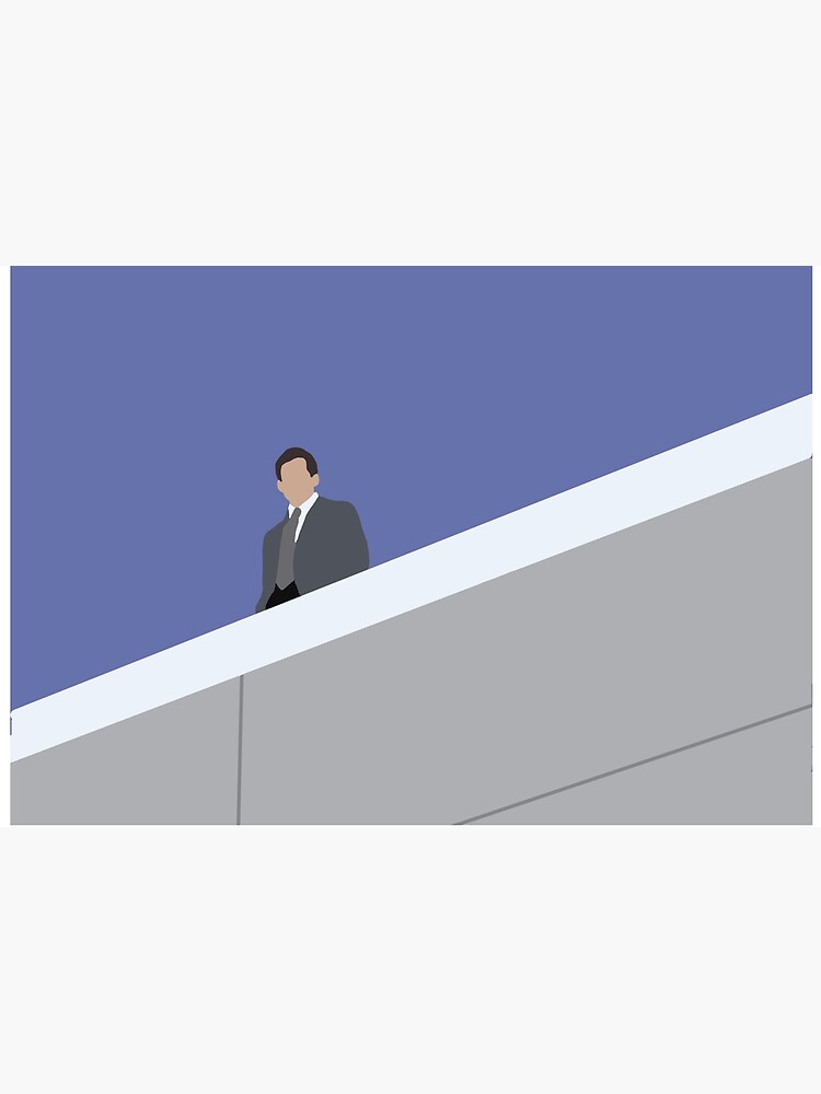 "Michael Scott (on roof)" Poster for Sale by colorzrus | Redbubble